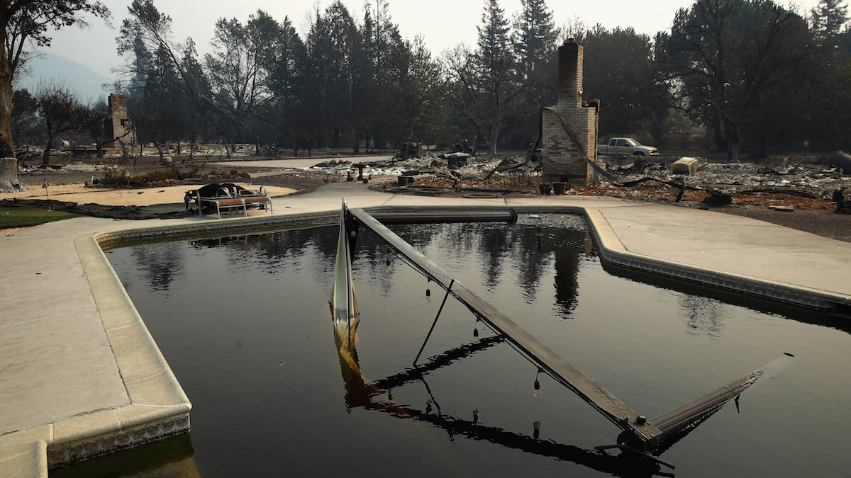 Calif. Couple Survives Wildfire in Neighbor’s Pool as ‘Wall of Flames ...