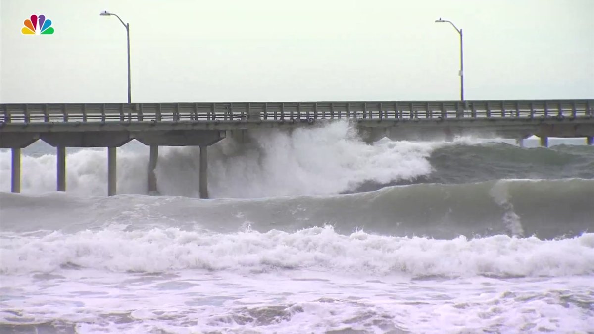 High Surf Forces One-Day Closure of OB Pier – NBC 7 San Diego
