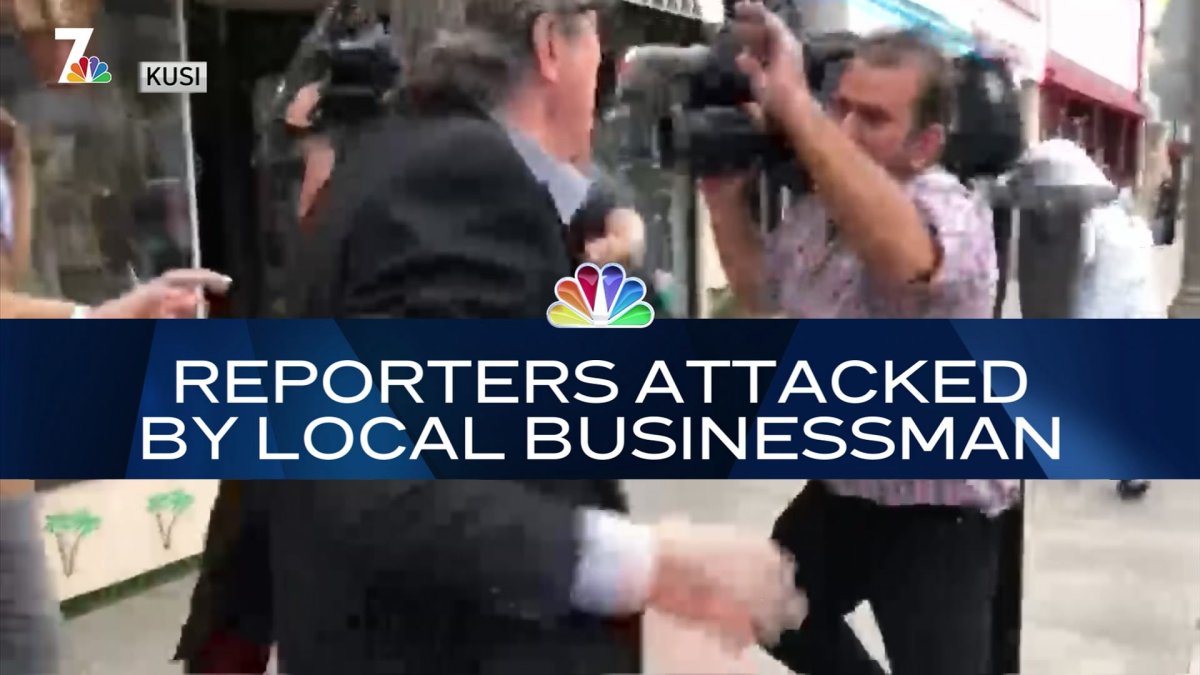 Nightly Check-in: Reporters Attacked By Local Businessman – NBC 7 San Diego