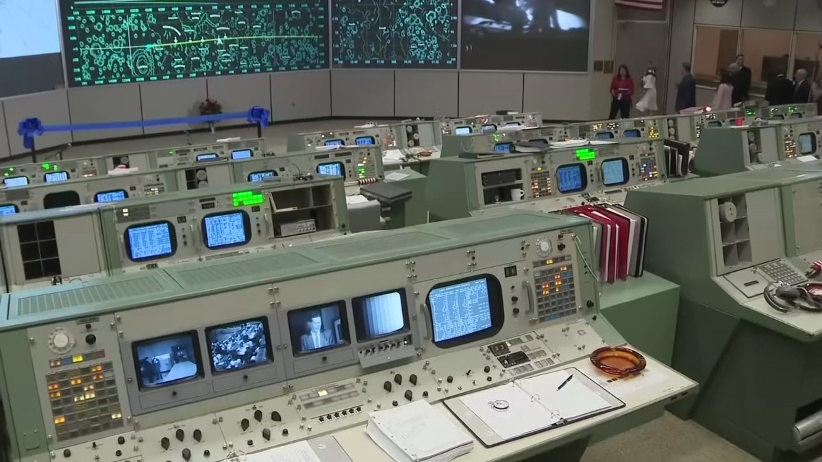 Houston We Have Reopened Restored Mission Control Center Comes Alive
