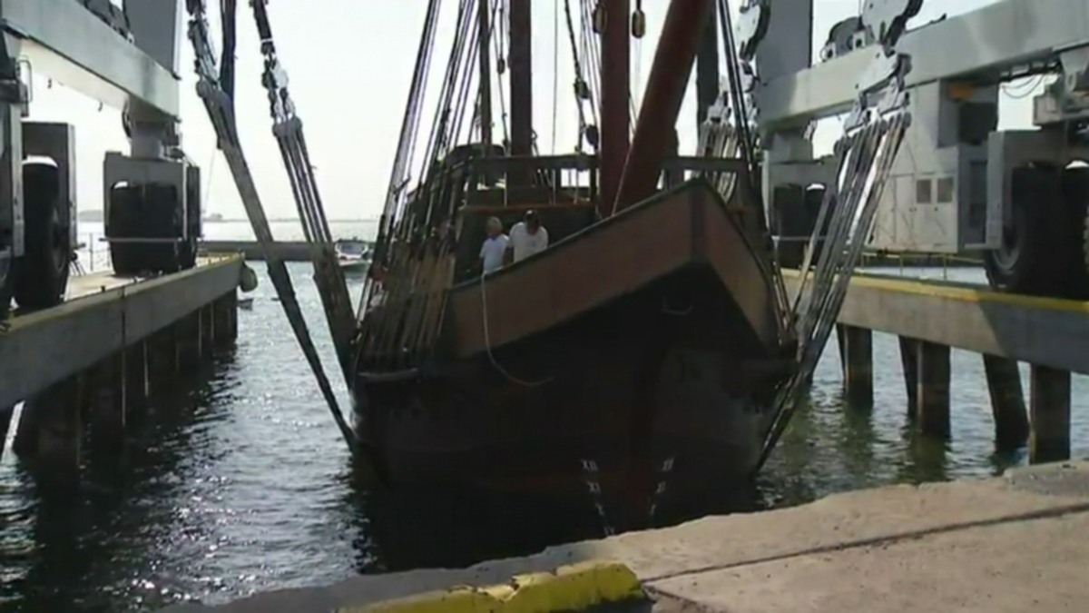Replica San Salvador Ship Christened After 4-Year Construction Project ...