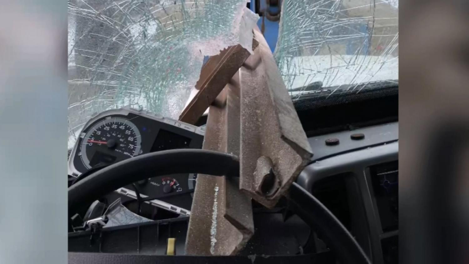 Steering Wheel Stops Steel Beam for One Lucky Driver – NBC 7 San Diego