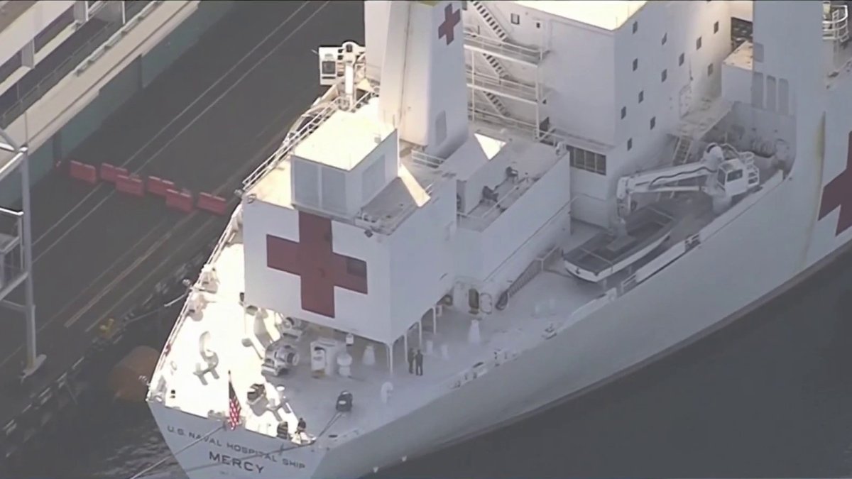 USNS Mercy Accepts First Patients in Port of Los Angeles – NBC 7 San Diego