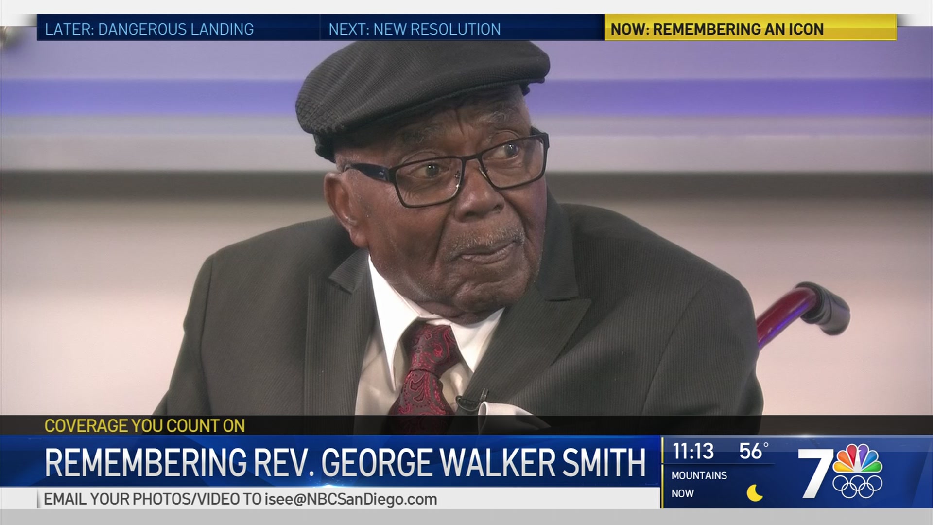 Civic Leader Rev. George Walker Smith Dies at 91 – NBC 7 San Diego