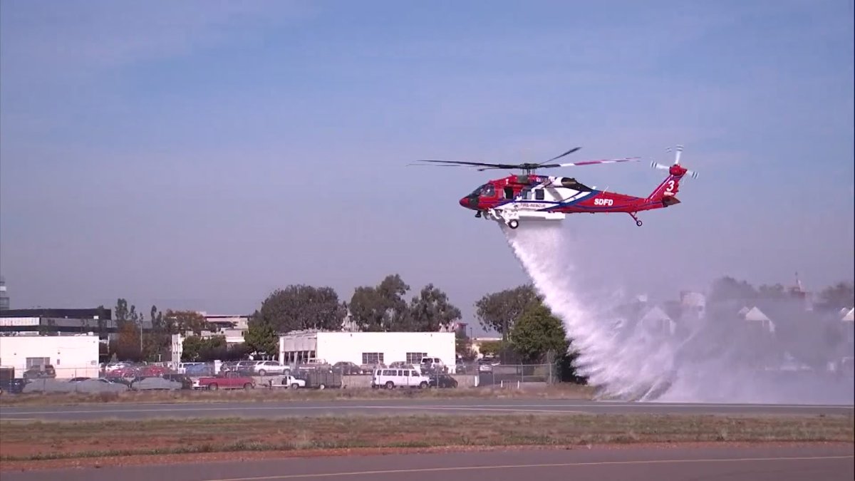 SDFD Debuts New Firehawk Helicopter – NBC 7 San Diego