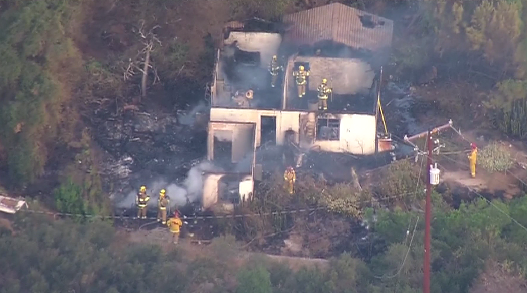 Ramona House Fire Spreads to Vegetation Outside – NBC 7 San Diego