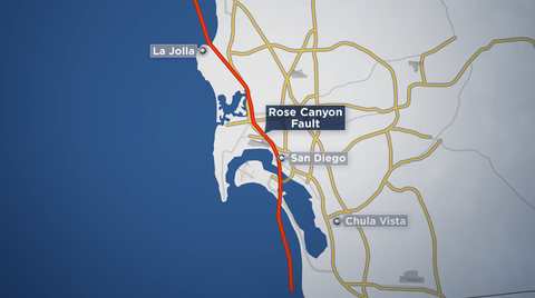 New Study Looks at Impact of Major Earthquake Along Rose Canyon Fault ...