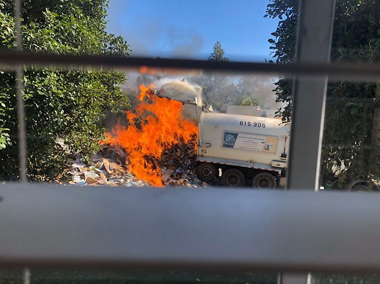 Trash Truck Dumps Pile of Fiery Garbage on Mira Mesa Street – NBC 7 San ...