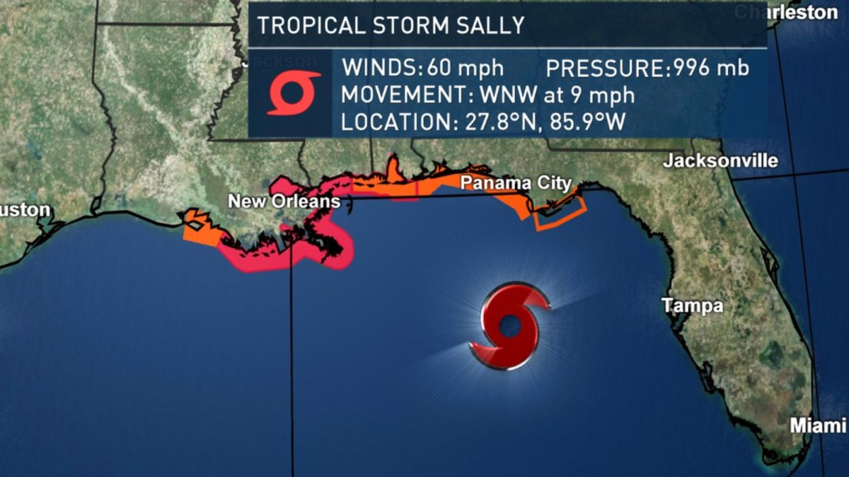 Tropical Storm Sally to Become Hurricane, Threaten US Gulf Coast – NBC ...