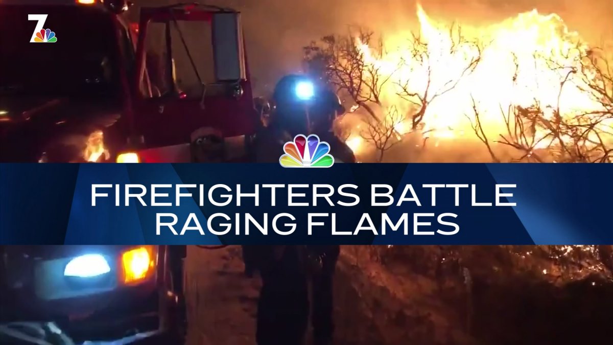 Nightly Check-In: Firefighters Battle Raging Fire Near Alpine – NBC 7 ...
