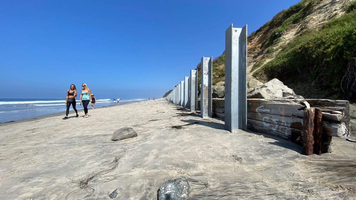 Steel Beams Installed to Reinforce Del Mar Beach Bluffs – NBC 7 San Diego
