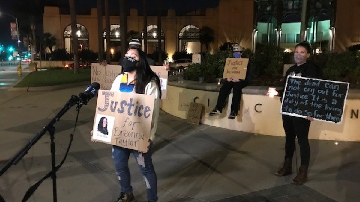 Protesters Stage Sit-In at Escondido City Hall; Call for Justice for ...