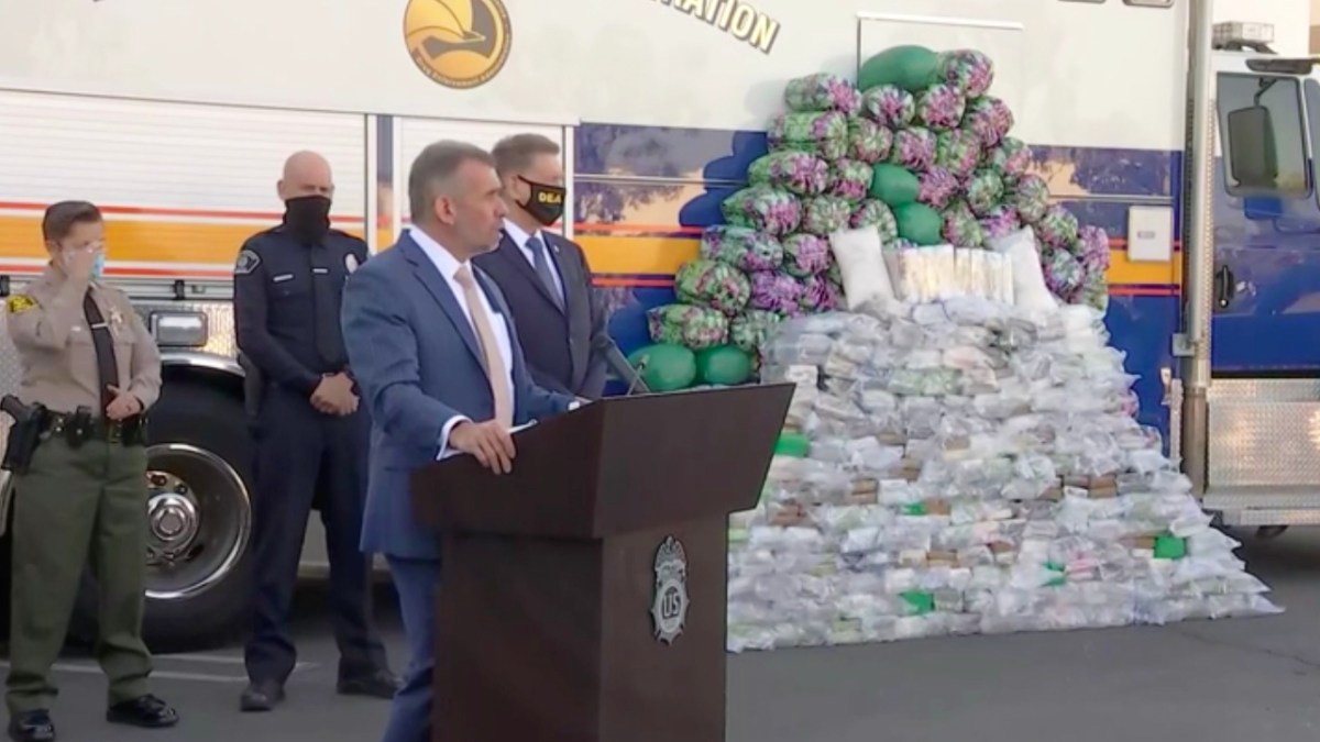 Dea Announces Biggest Meth Bust In Us History With 10 Foot High Pile Of Drugs Nbc 7 San Diego