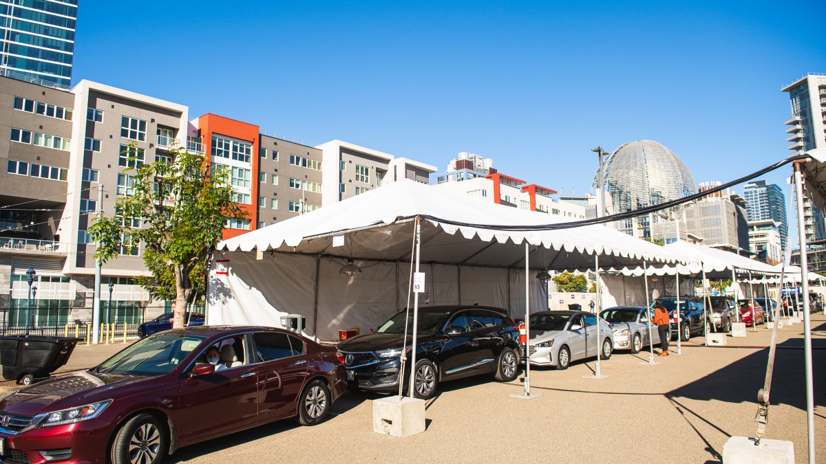 Downtown San Diego Vaccination Super Station Reopens After Closing Due ...