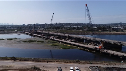 West Mission Bay Drive Bridge Project Now Halfway Complete: City – NBC ...