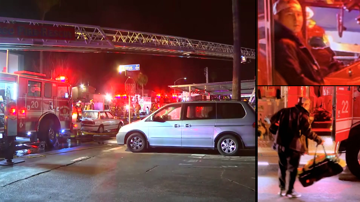 Man Spotted Stealing from SDFD Engine as Crews Fight Building Fire in ...