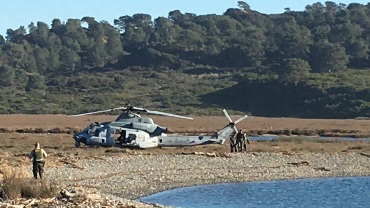 Marine Chopper Lands Near Torrey Pines State Beach – NBC 7 San Diego