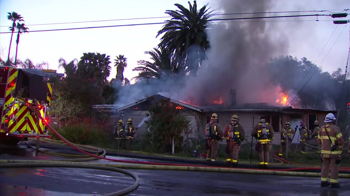 Family of 4 Escape Early Morning House Fire Near Escondido – NBC 7 San ...