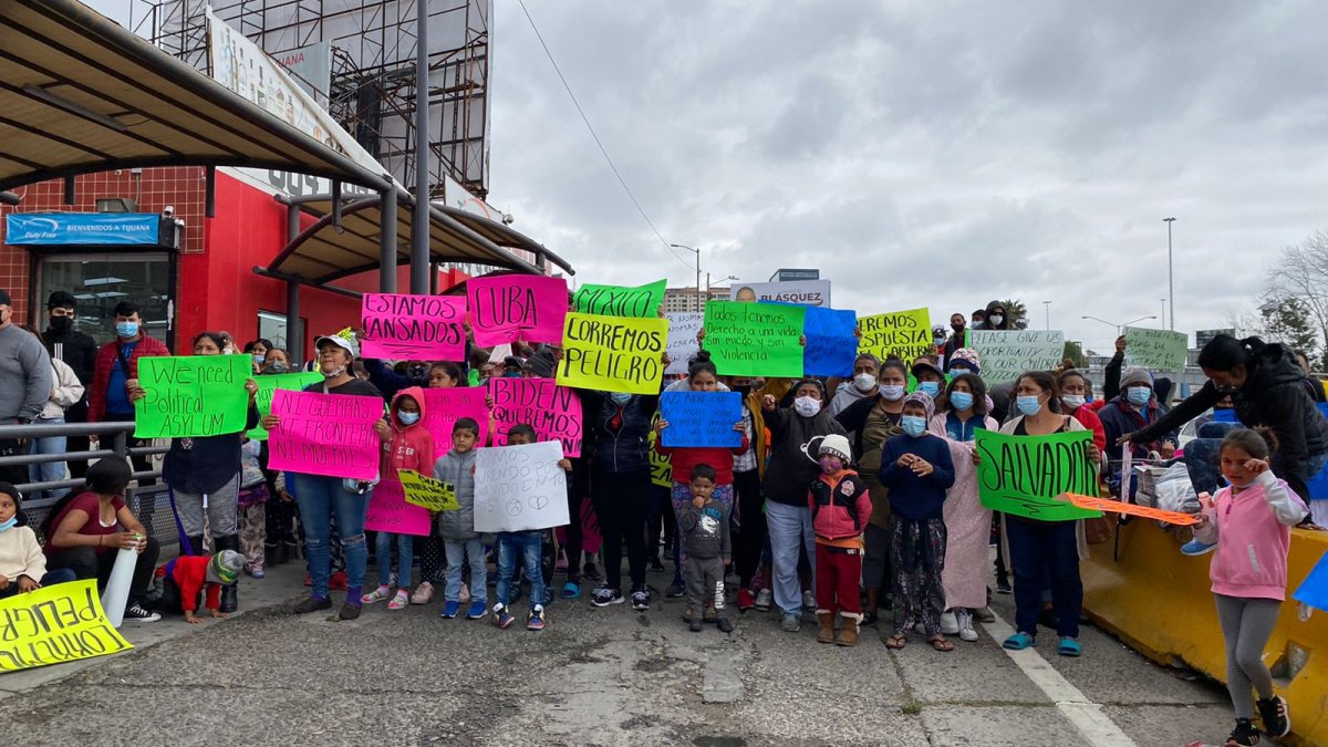 Delays at San Ysidro Port of Entry, Migrants Protest in Area – NBC 7 ...