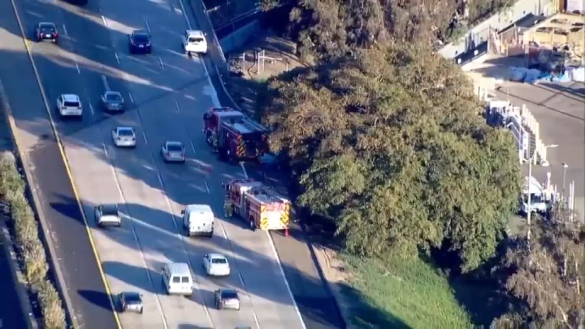 All Lanes of I-5 Reopened Near Mission Bay After Brush Fire Shuts Down ...