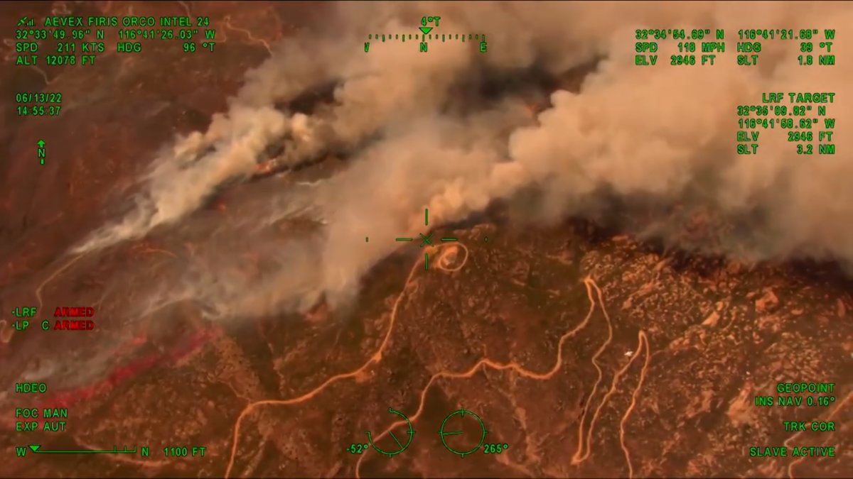 Dulzura Brush Fire’s Forward Progress Stopped After Burning 577 Acres ...