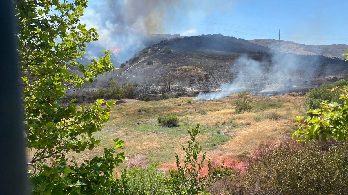 75 Acre Brush Fire Contained in Oceanside; No Homes Reported Damages ...