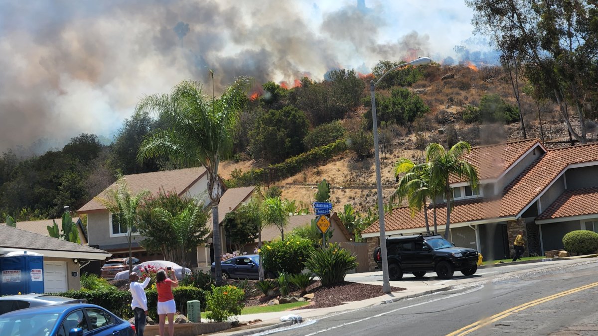 Firefighters Battle Blaze Near Cowles Mountain – NBC 7 San Diego