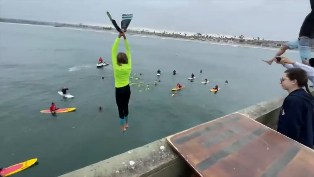 Fundraiser Lets Participants Take Plunge Off Ocean Beach Pier – NBC 7 ...