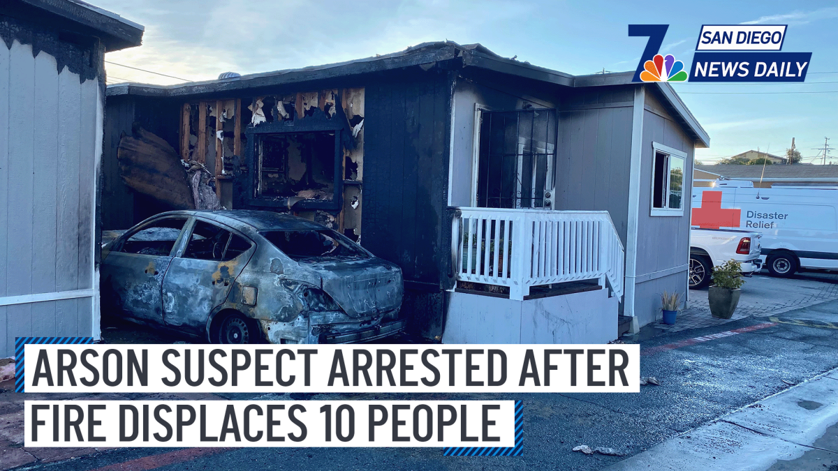 Arson Suspect Arrested After Fire Displaces 10 People| San Diego News ...