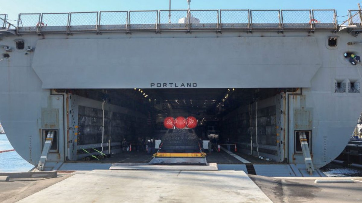NASA’s Orion Space Capsule Arrives to San Diego Shore by Navy Ship ...