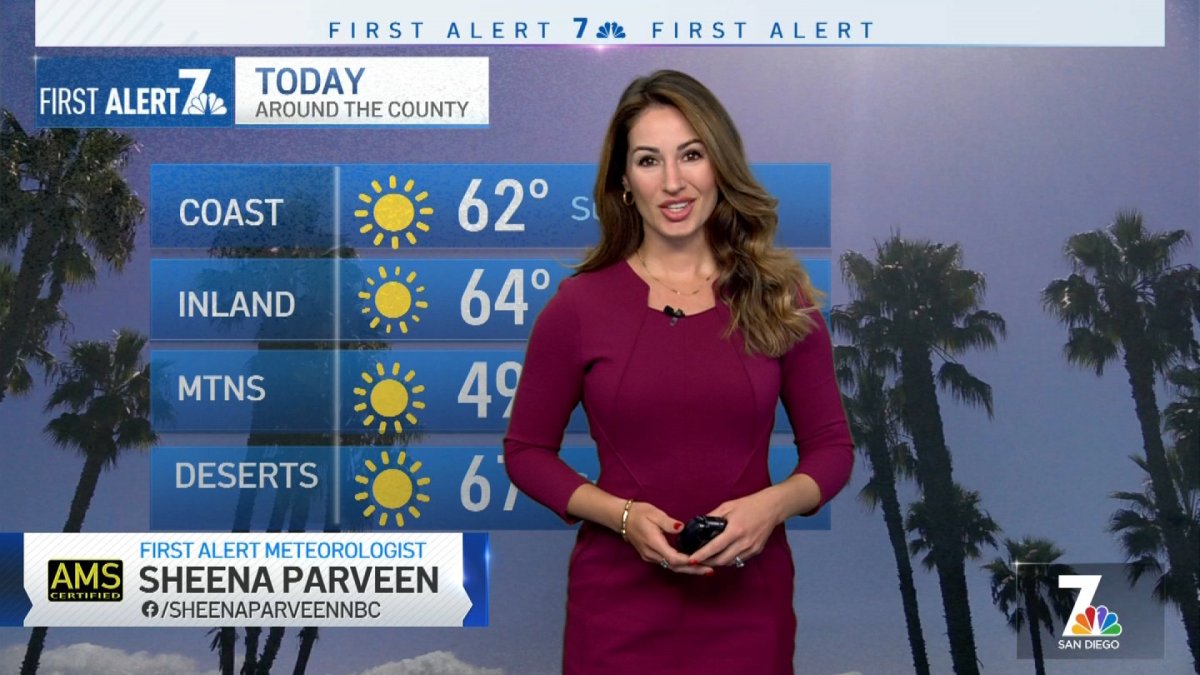 San Diego Weather Today: Sheena Parveen’s Morning Forecast for Thursday, Dec. 8, 2022 – NBC 7 ...