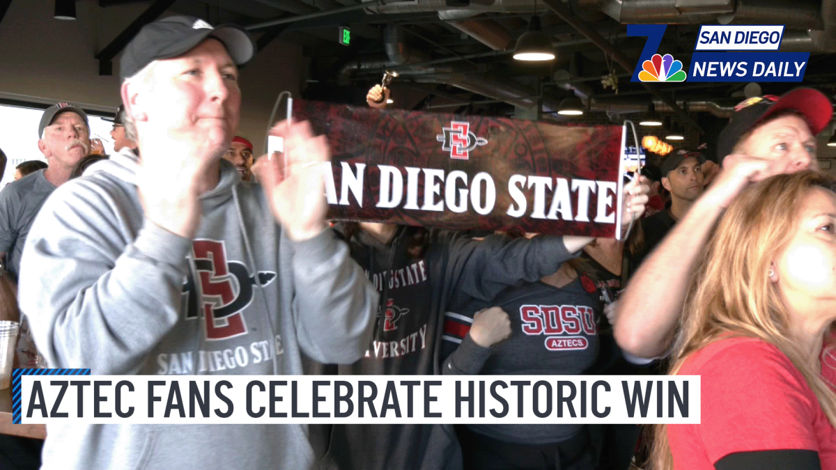 Aztec Fans Celebrate Historic Win| San Diego News Daily – NBC 7 San Diego