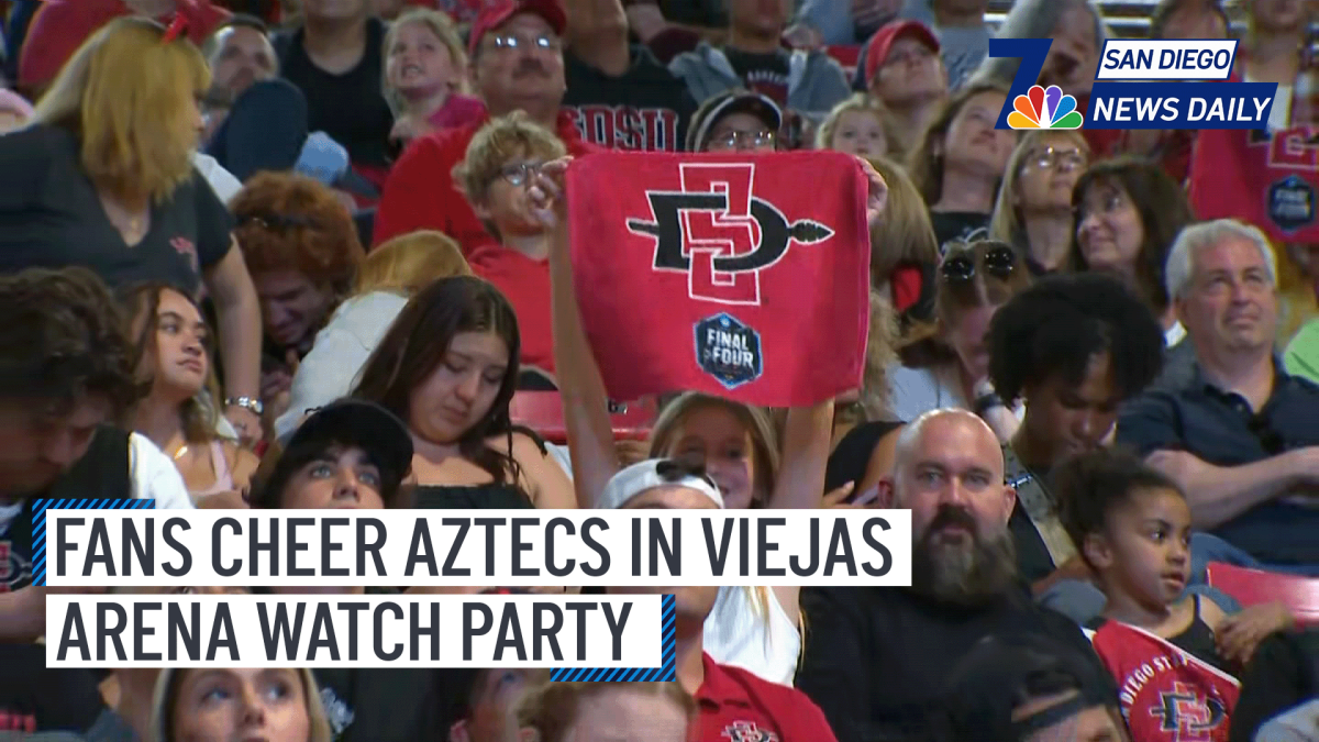 Fans Cheer Aztecs From Viejas Arena| San Diego News Daily – NBC 7 San Diego
