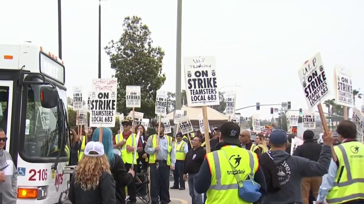 Bus Strike Affects East County, South Bay MTS Routes – NBC 7 San Diego