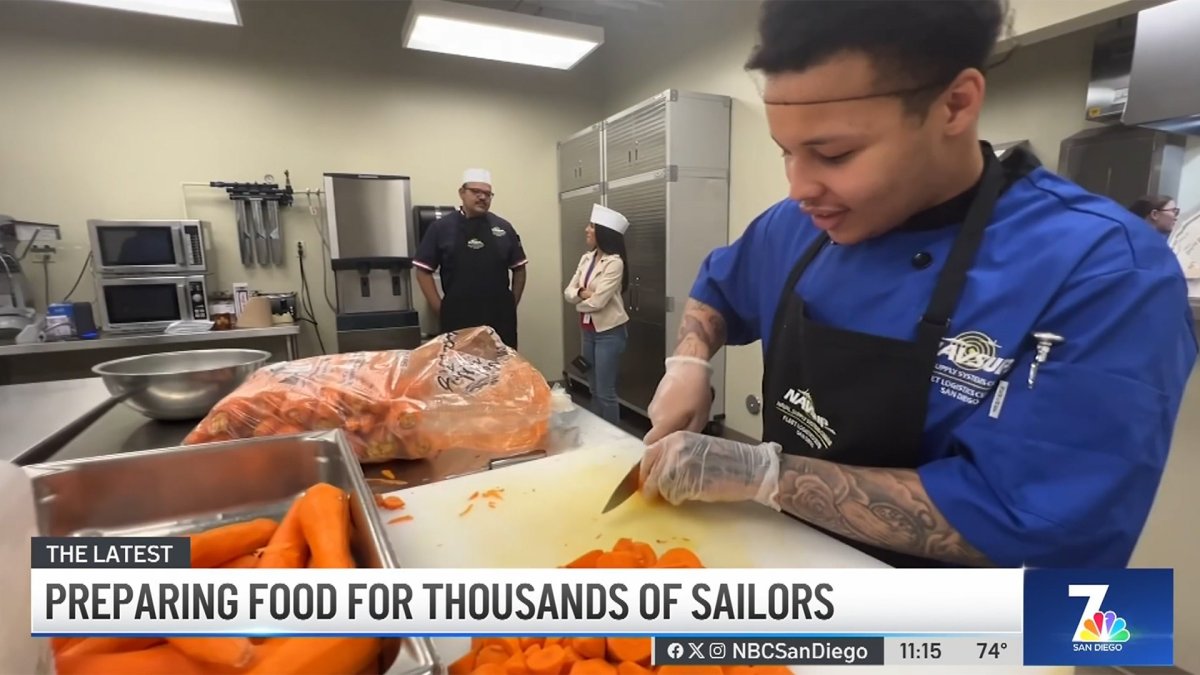 Cooking for thousands — and for morale: How Navy chefs train – NBC 7 ...