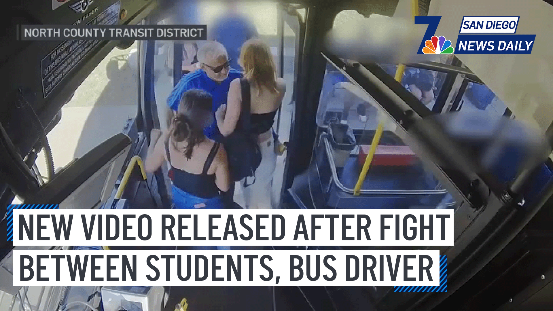 Female Bus Driver Beats Student