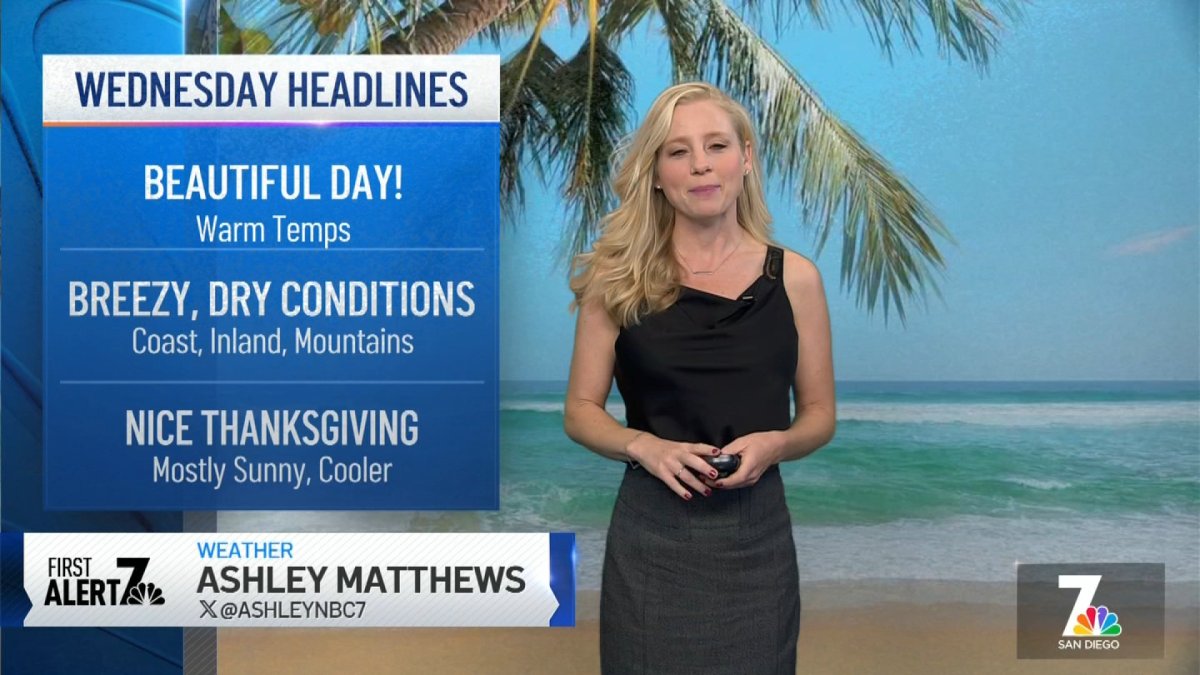 San Diego Weather Today: Ashley Matthews’ morning forecast for Nov. 22, 2023 – NBC 7 San Diego