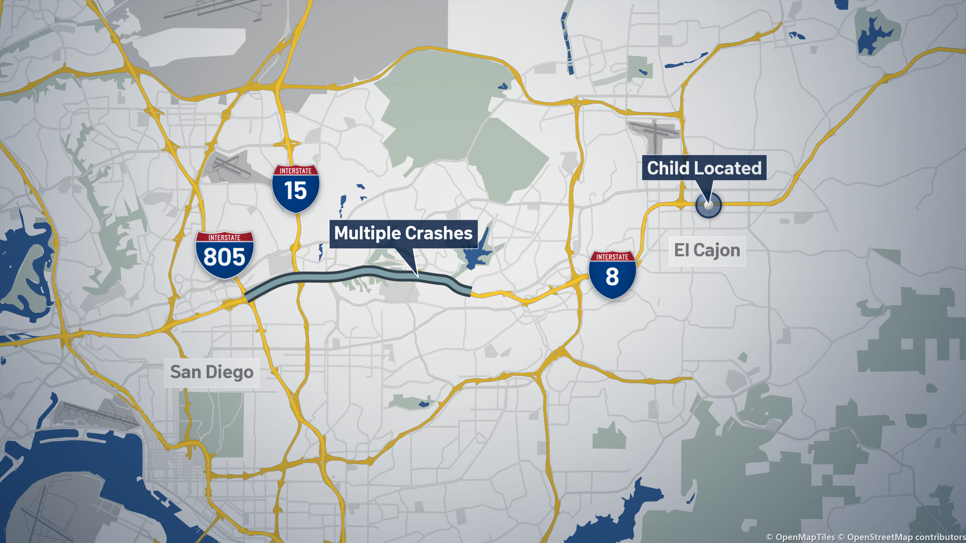 Driver causes series of freeway collisions before stealing woman’s car with her kid inside: San ...