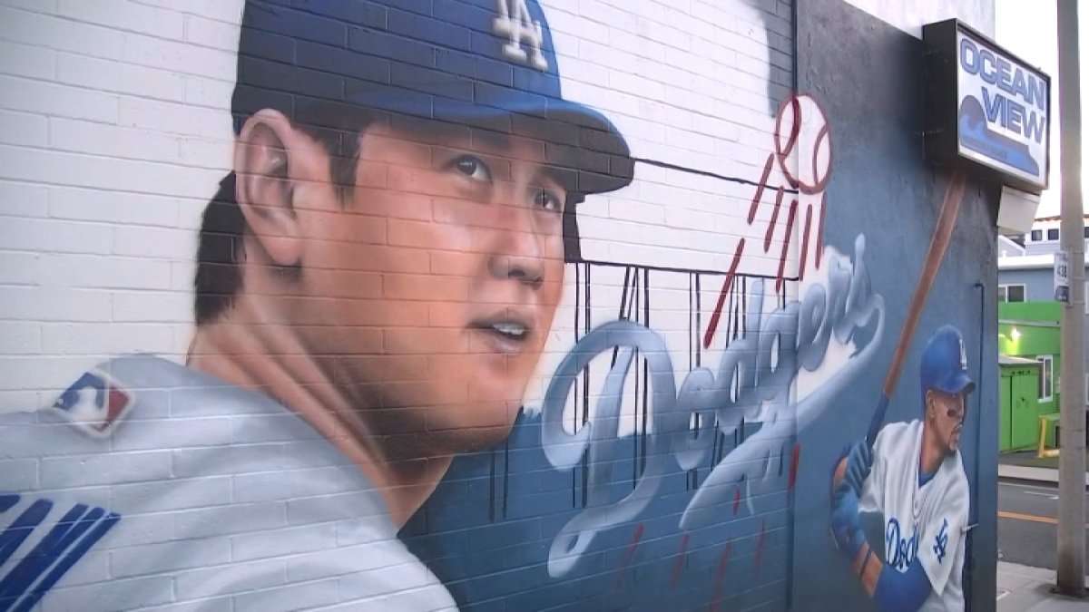 New mural honors Shohei Ohtani in Hermosa Beach – NBC 7 San Diego