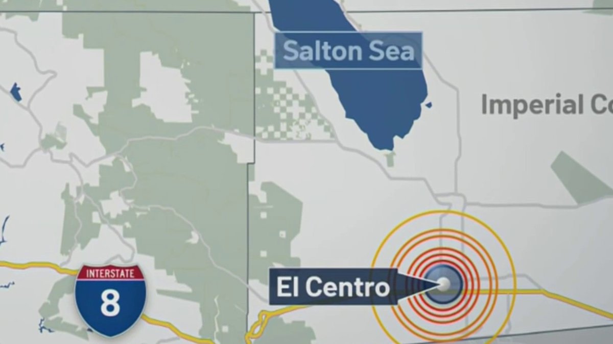 Series of earthquakes rattle Imperial County, felt in San Diego – NBC 7 ...