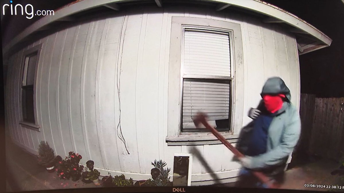 Caught on camera: Man seen wielding what appears to be an ax arrested ...