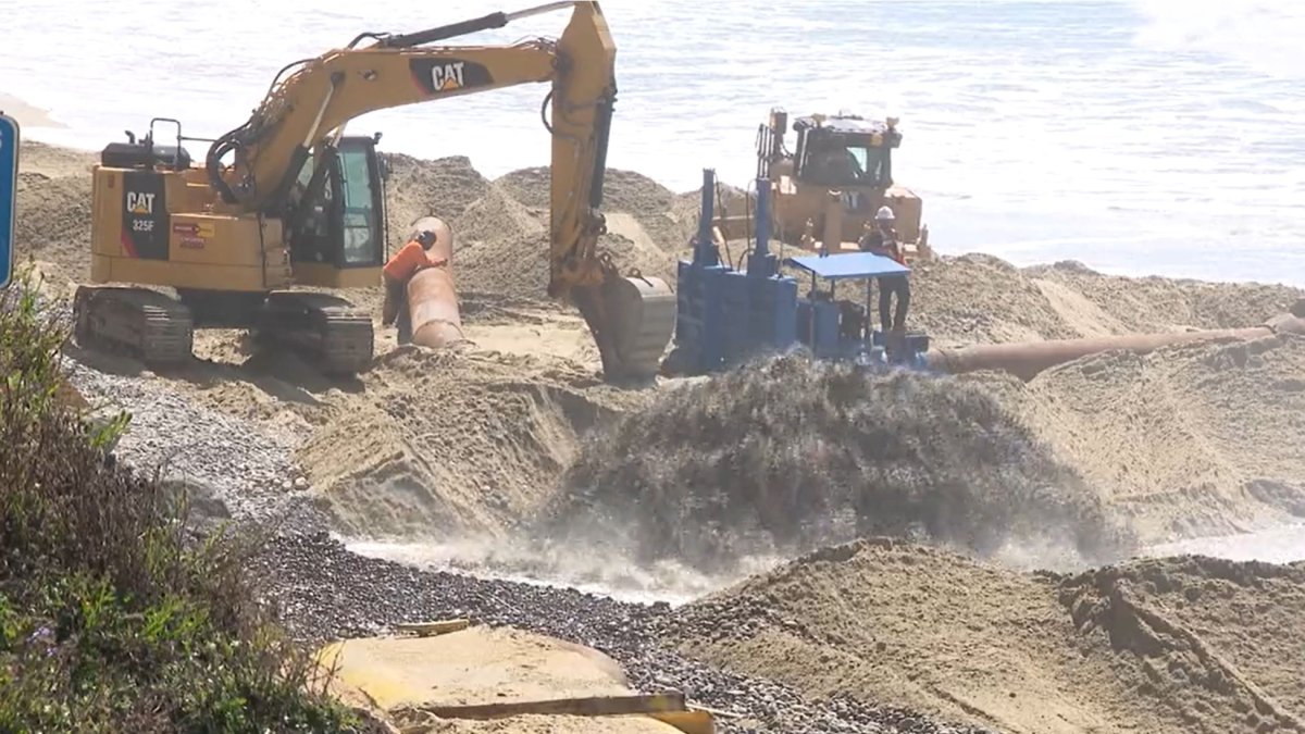 Encinitas sand replenishment project underway – NBC 7 San Diego