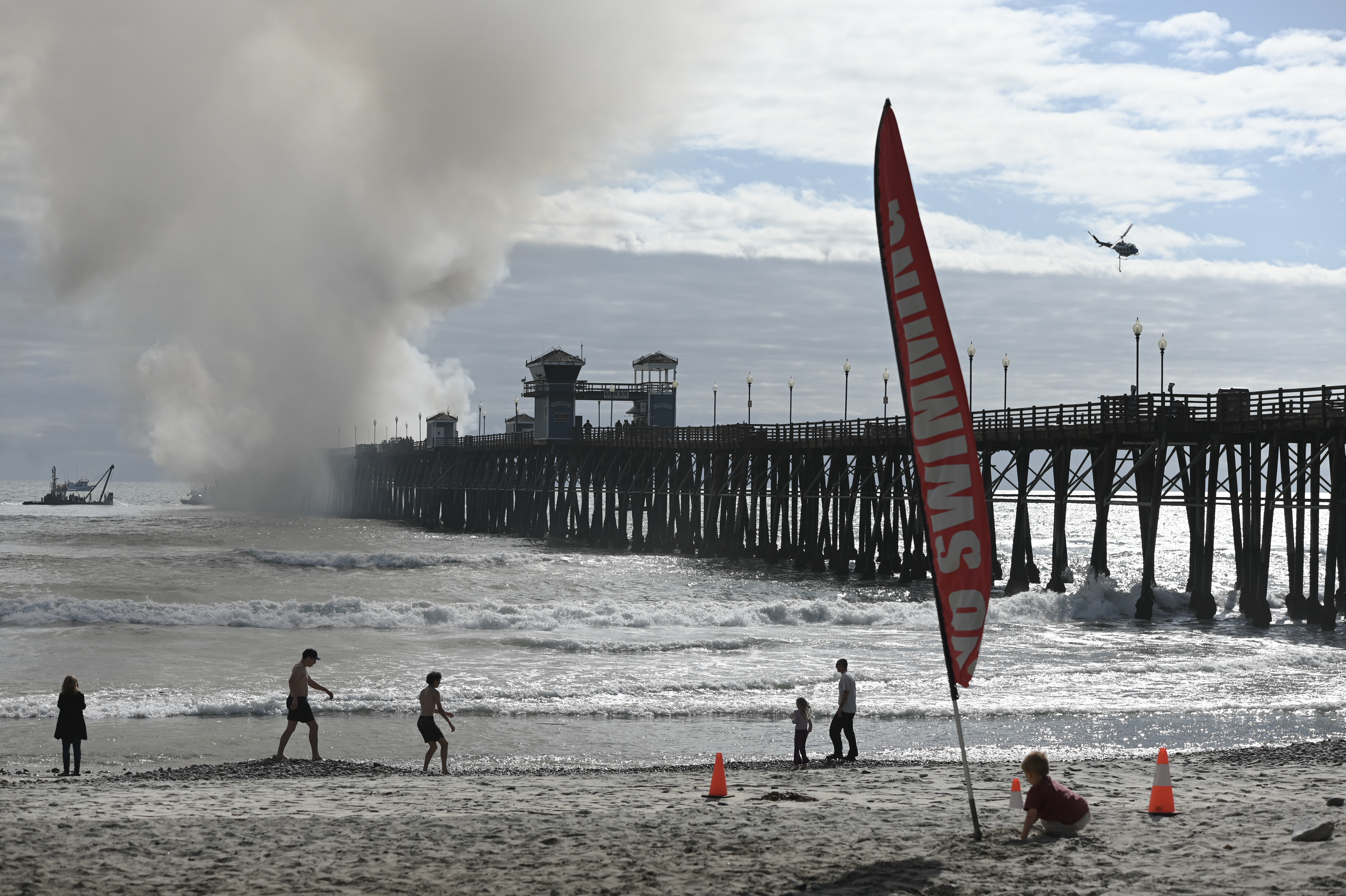 PHOTOS: Fire erupts on Oceanside Pier – NBC 7 San Diego