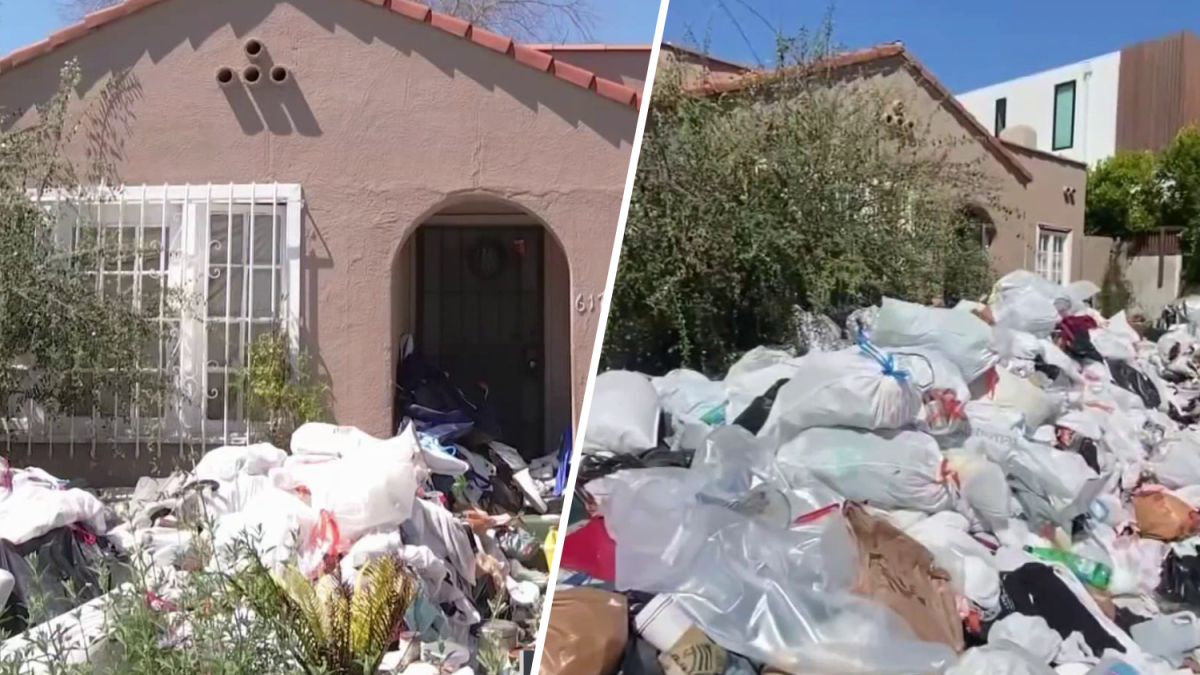 Mountains of trash surround Los Angeles home – NBC 7 San Diego