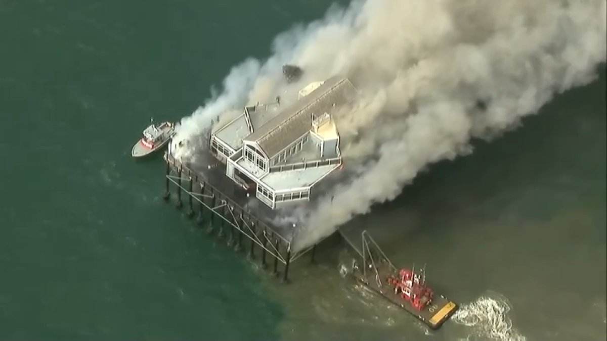 PHOTOS: Fire erupts on Oceanside Pier – NBC 7 San Diego