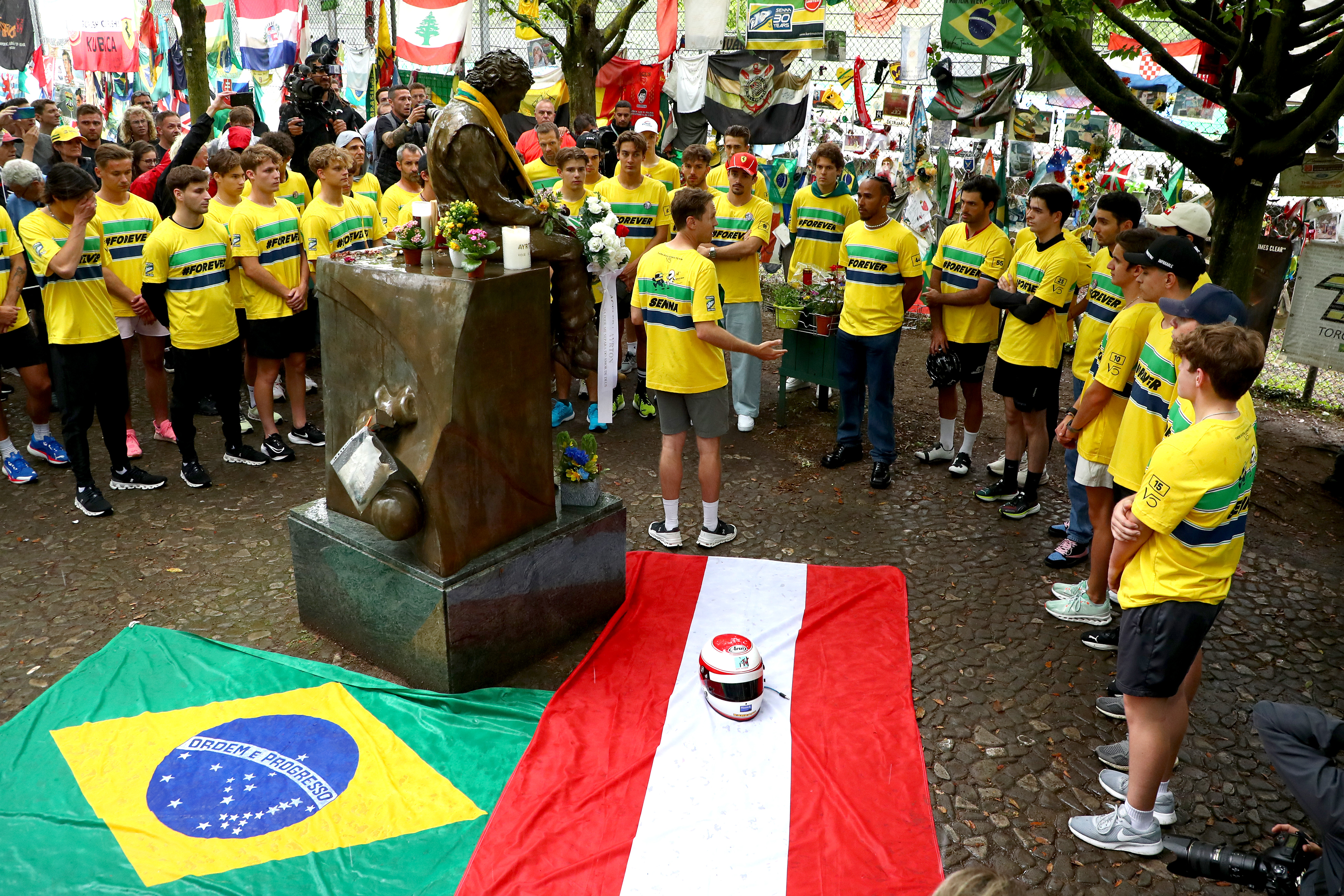 F1 pays tribute to Ayrton Senna and Roland Ratzenberger in Imola – NBC ...