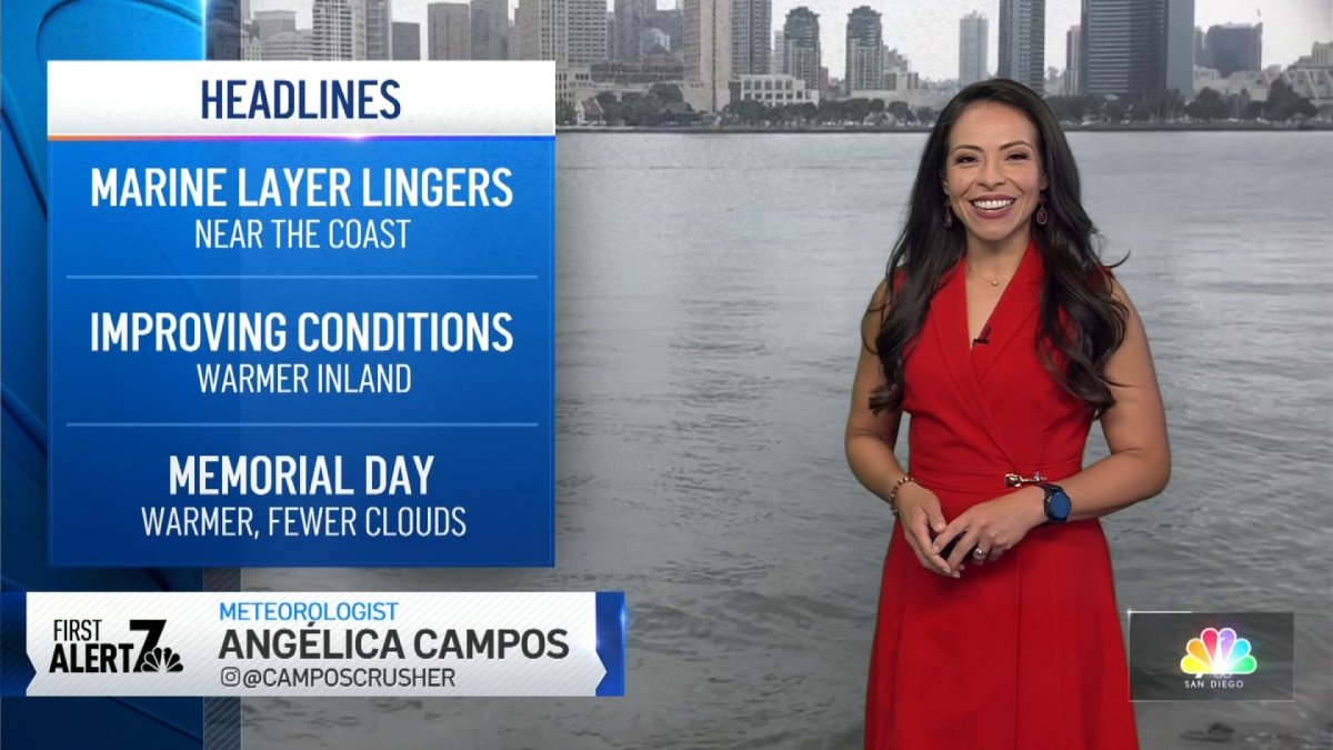 Angelica Campos’ morning weather forecast for May 26, 2024 – NBC 7 San Diego
