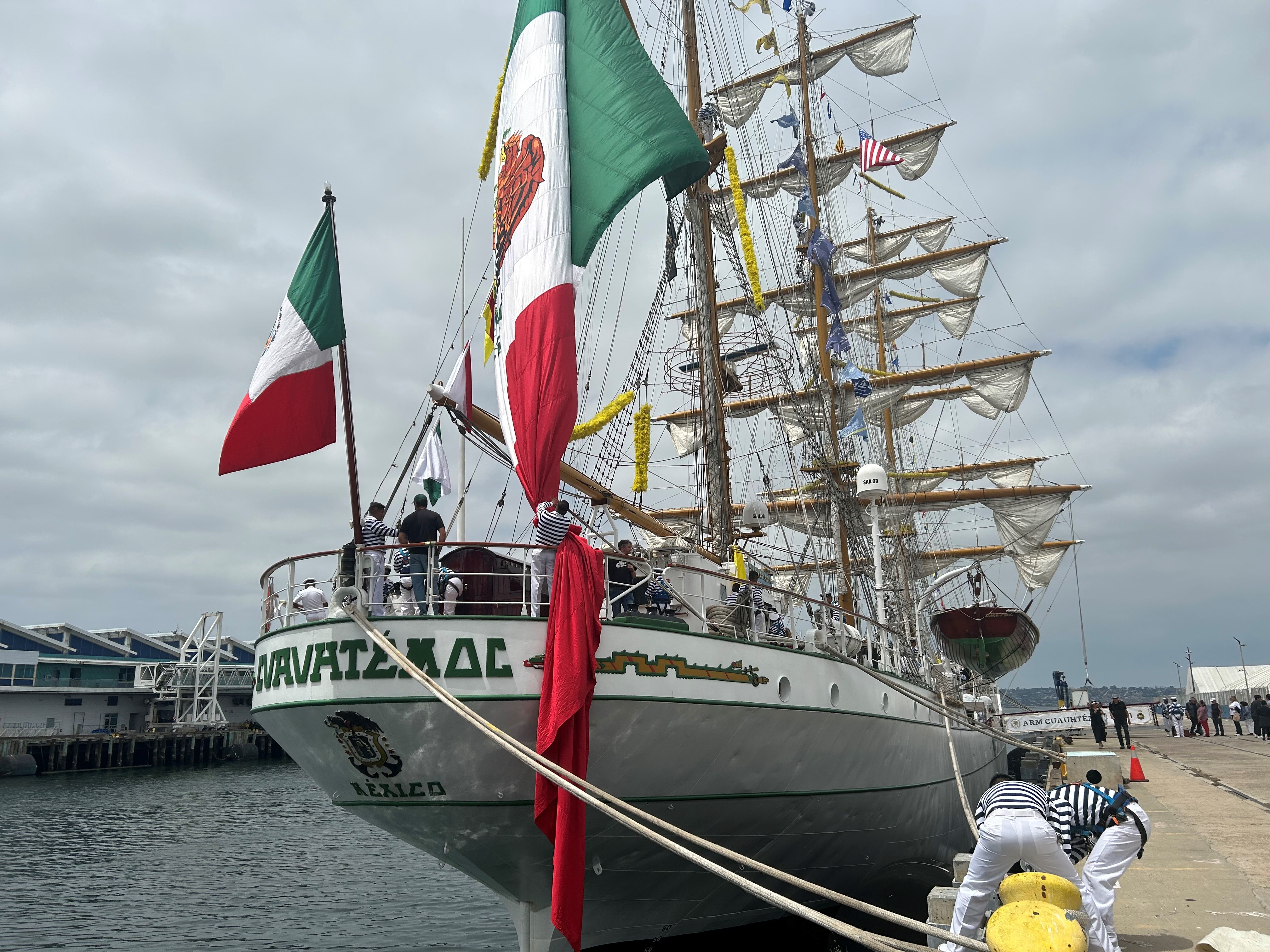 Mexican tall ship arrives in San Diego Bay, with free tours through the ...