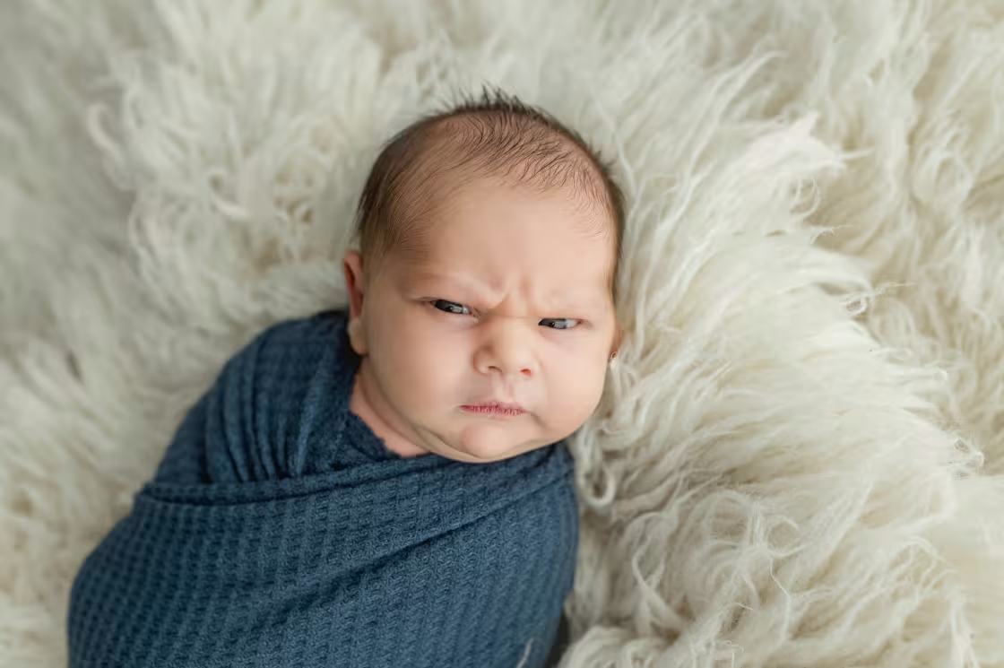 This newborn baby is going viral for his many grumpy faces: See all the ...