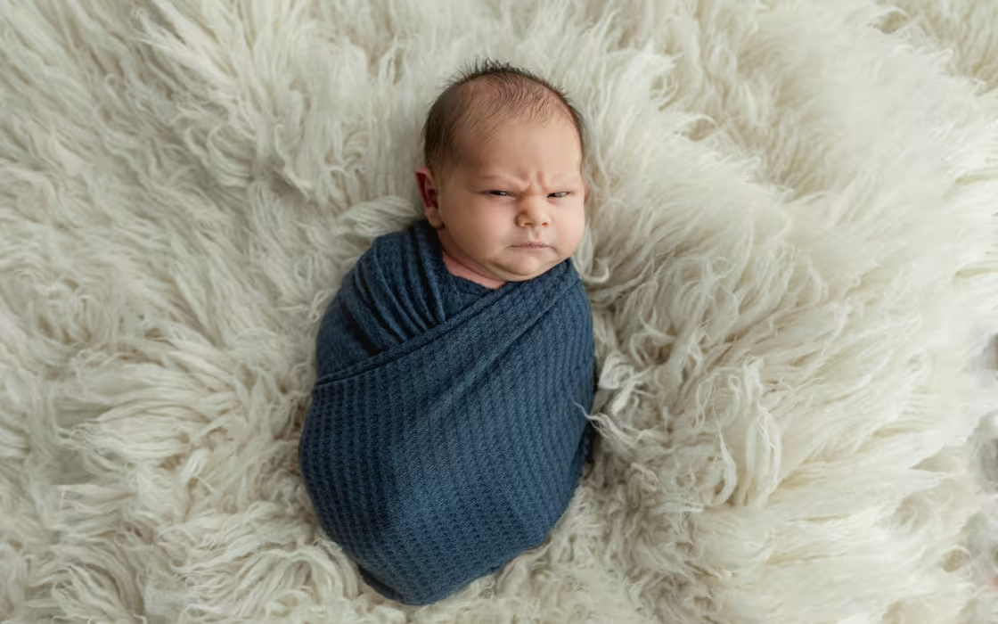 This newborn baby is going viral for his many grumpy faces: See all the ...